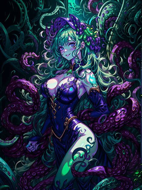 Tentacle Girl Violet By Subtra On Deviantart