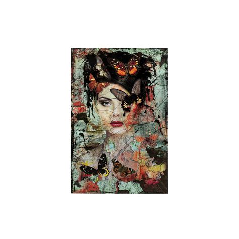 Buy Glass Picture Lady Flower 100x150cm Chattels And More