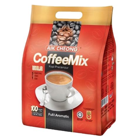 Aik Cheong Coffee Mix 3 In 1 18kg Regular 18g X 100s Shopee