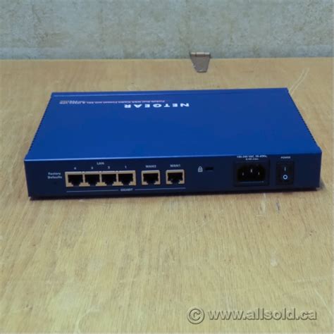 NetGear ProSafe Dual WAN GigaBit FireWall SSL IPSEC VPN Allsold Ca Buy Sell Used Office