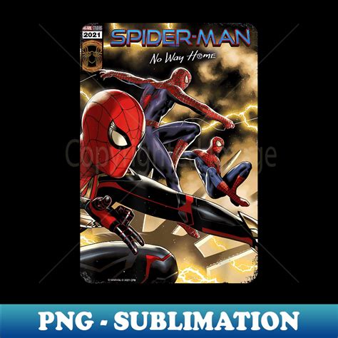 Marvel Spider Man No Way Home Spider Men Comic Cover Digit Inspire Uplift