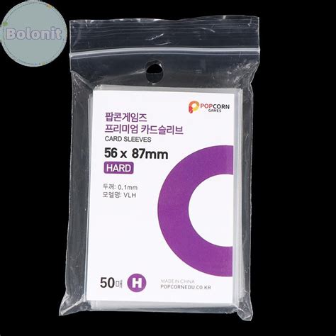 Bolonit 50pcs เกาหลีการ์ดแขน Clear Acid ฟรี Cpp Hard 3 นิ้ว Photocard Holographic Protector