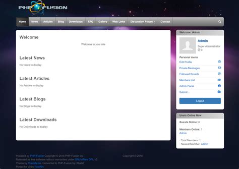 news v7 to v9 themes ported official home of the phpfusion cms
