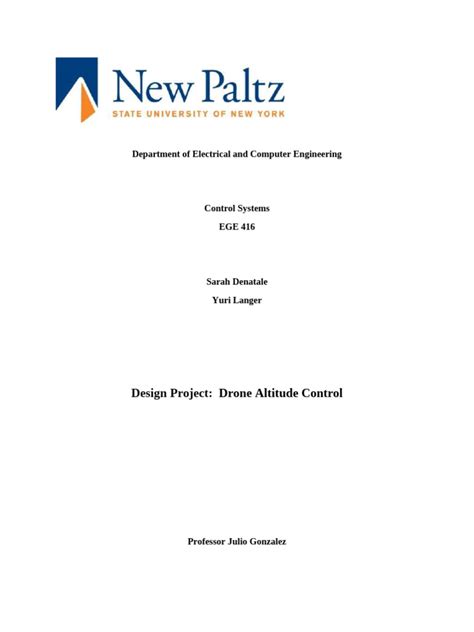 design project pdf control theory force