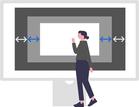 increasing and decreasing margins and padding empty space display