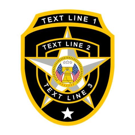 Star Liberty Seal Shield Security Patch Build Your Patch Custom