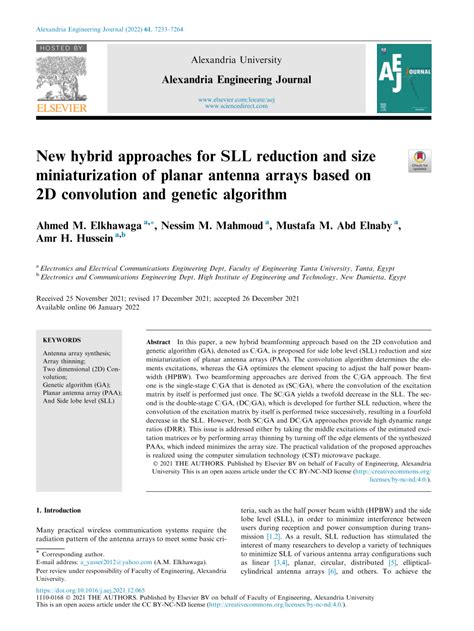 Pdf New Hybrid Approaches For Sll Reduction And Size Miniaturization