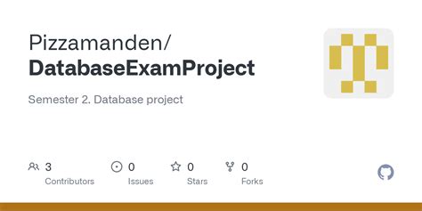 GitHub Pizzamanden DatabaseExamProject Semester Database Project