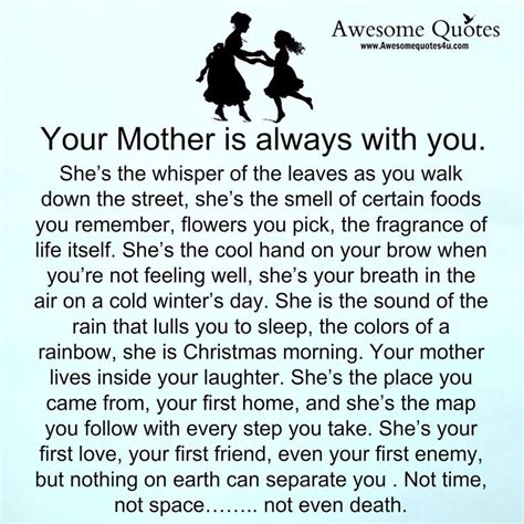 Your Mother Is Always With You Life Quotes