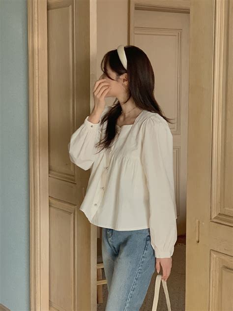 리리앤코 1천장 돌파 무료배송 44 120 루루블린 스퀘어넥 셔링 퍼프 블라우스 봄가을데일리룩데이트룩캐주얼룩캠퍼스룩러블리룩하객룩격식룩출근룩