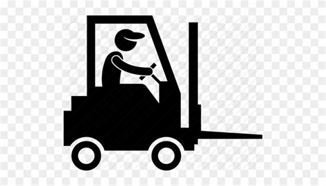 Svg Black And White Stock Business Ecosystem Between Forklift Driver