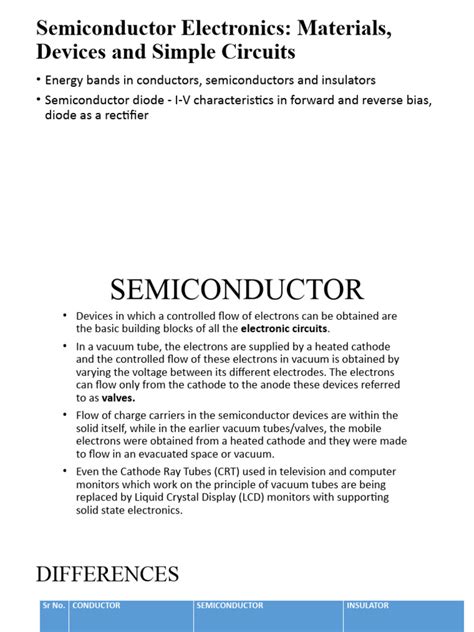 Semiconductor Pdf Pn Junction Semiconductors
