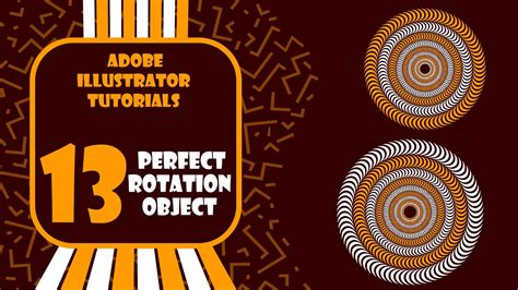 adobe illustrator tutorials 13 perfect rotation object youtube
