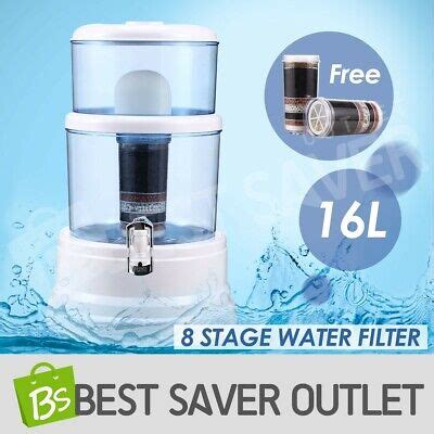 8 Stage 16l Water Filter Purifier Bench Top Mineral Dispenser Top