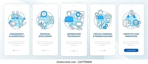 Employee Benefits Blue Onboarding Mobile App Stock Vector Royalty Free 2072987381 Shutterstock