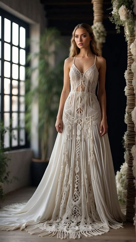 Macrame Wedding Dress Inspiration Diy Tips And Stunning Designs