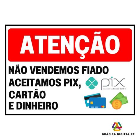 Placa Não Vendemos Fiado Plastificada 29cmx21cm Placas De Aviso