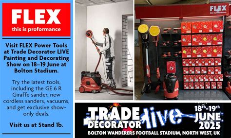 Flex Power Tools At Trade Decorator Live Painting And Decorating Show