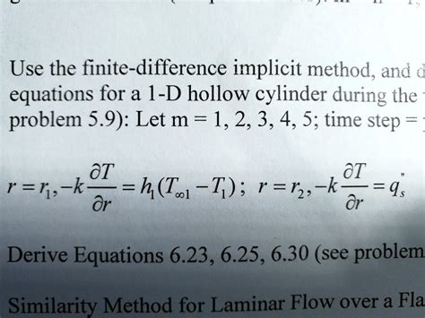 Solved Use The Finite Difference Implicit Method And Derive Finite