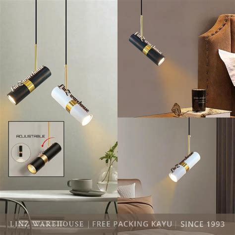 Jual Lampu Gantung Hias Minimalis Adjustable Led Tube Spotlight Shopee Indonesia