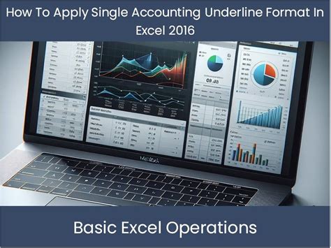Excel Tutorial How To Apply Single Accounting Underline Format In Exc