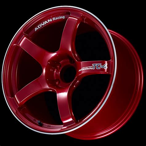 Advan Tc4 18x75 42 Offset 5x112 665mm Bore Racing Candy Red