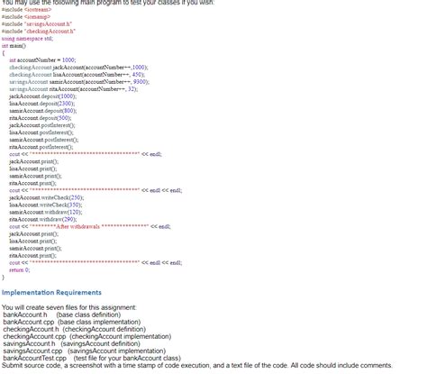 Solved Bankaccount Extended Create From Scratch Or Modify