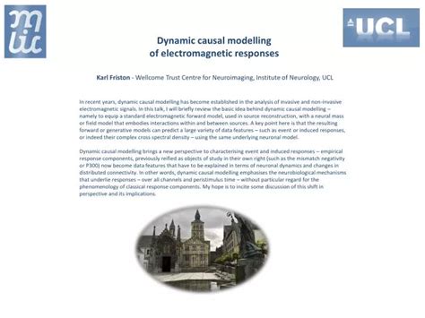Ppt Dynamic Causal Modelling Of Electromagnetic Responses Powerpoint Presentation Id 1879996