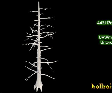 Artstation Dead Pine Tree Game Assets