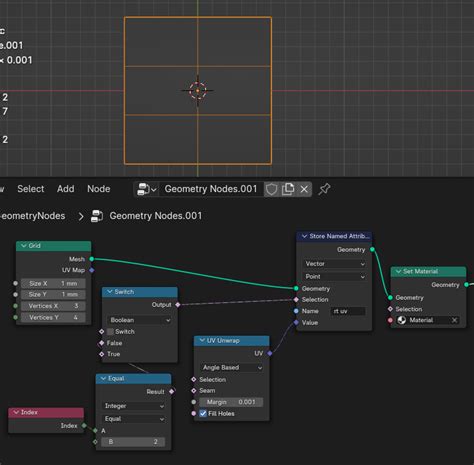 Texturing Placing Mapping An Image Texture Onto Selected Face Or Faces Using Geometry Nodes