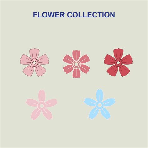 Premium Vector Flower Vector Pack Collection V4