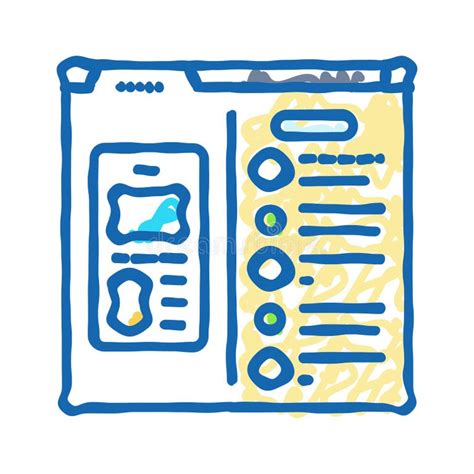 Color Accessibility Ux Ui Design Icon Doodle Illustration Stock Vector Illustration Of Item