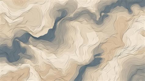 윤곽선 지형 지도 등고선 일러스트 배경 추상 구호 지리학 지도 제작 개요 윤곽선 지형 지도 윤곽선 Ai 생성됨 프리미엄 사진