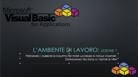 excel vba lezione 1 youtube
