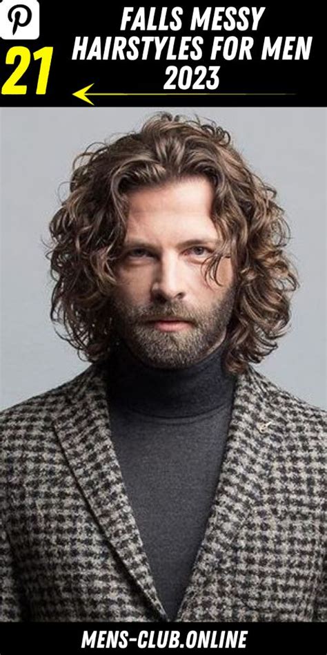21 Trendy Falls Messy Hairstyles For Men 2023 Long Curly Hair Men