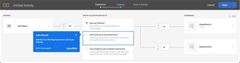 How Do I Create An Auto Allocate Activity Adobe Target