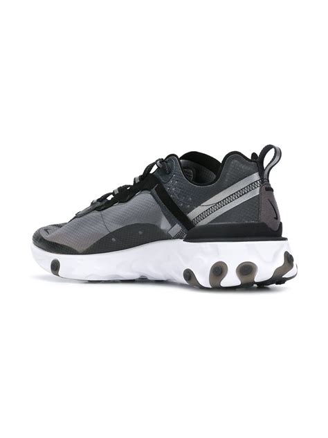 Nike React Element 87 Anthracite Black Sneakers Black Farfetch