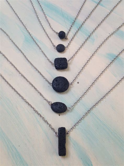 Essential Oil Diffuser Necklace Aromatherapy Necklace Natural Lava