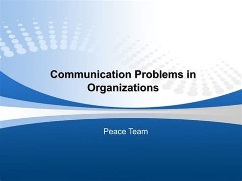 Communication In An Organization Ppt