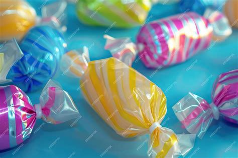 Premium Photo Wrapped Candy Wrapped Candy Wrapped Candy Wrapped Candy