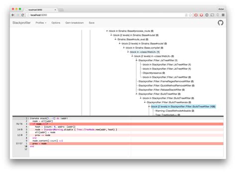 Github Glassechidnastackprofiler Web Ui For Ruby Sampling Profiler