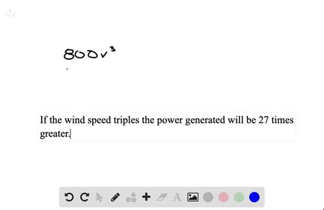solved wind energy the power generated by a wind turbine depends on the