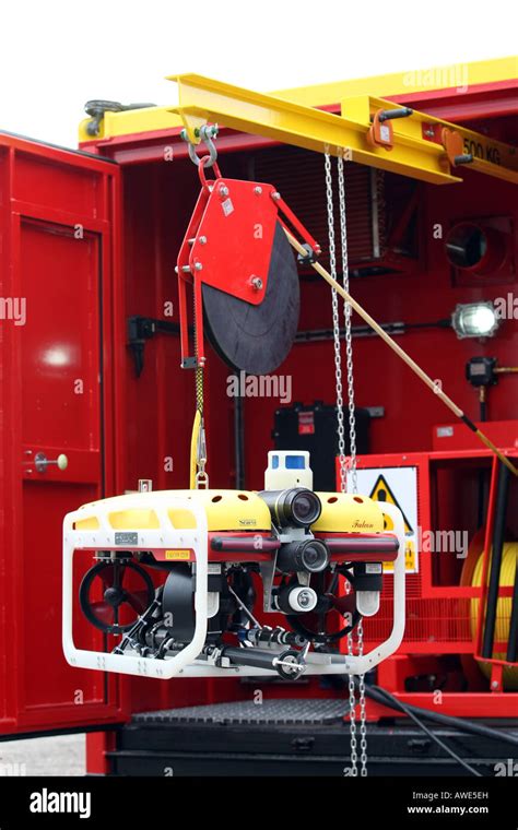 Remote Operated Vehicle Rov For Use In The Oil Industry For Underwater Maintenance On Oil Rigs