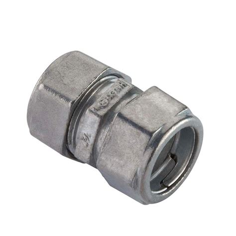 Halex 1 2 In Electrical Metallic Tube EMT Zinc Compression Coupling 45 Pack 22205B The