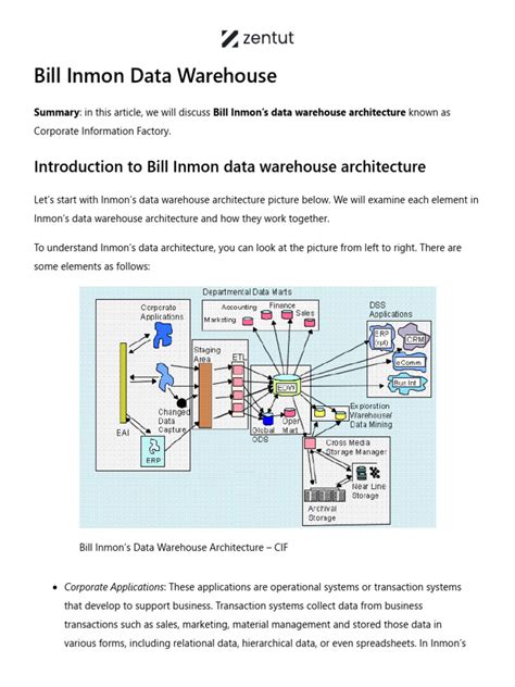 Bill Inmon Data Warehouse Pdf Data Warehouse Databases