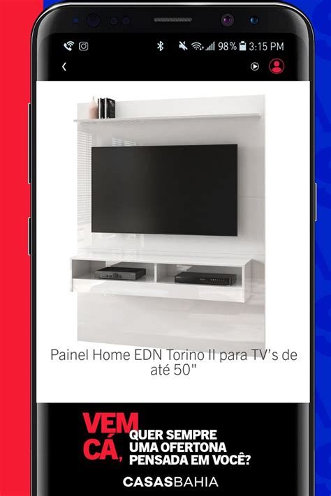 Painel Home Edn Torino Ii Para Tvs De At