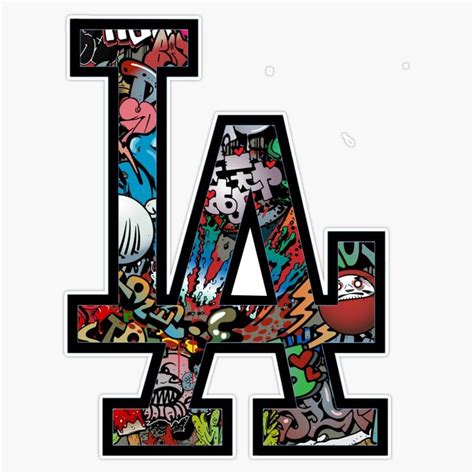 Los Angeles Graffiti Sticker Bumper Sticker Vinyl Decal 5