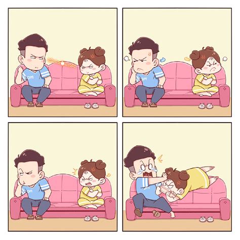 莹仔的四格小漫画 莹仔小狐狸 站酷zcool