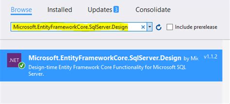 Getting Started With Entity Framework Core Database First Development