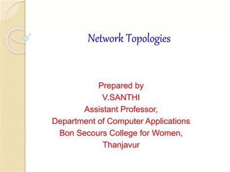 Topologies Ppt